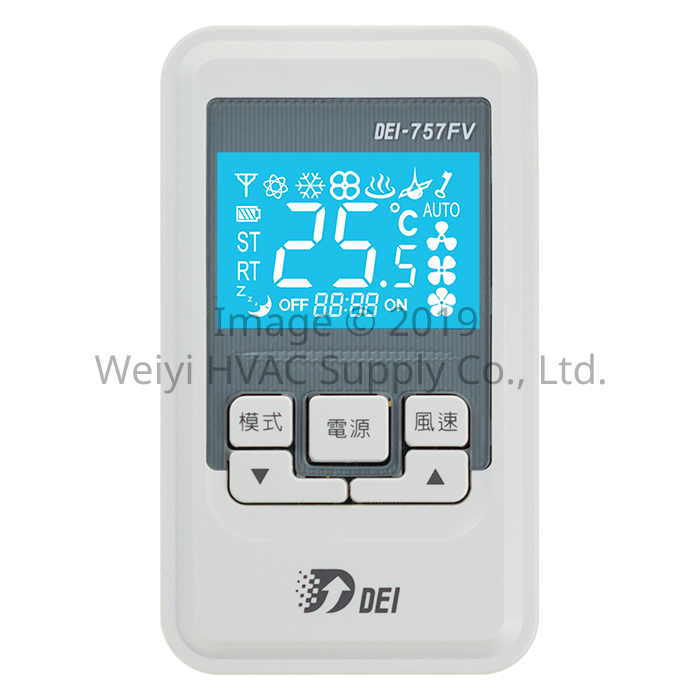 得意 DEI-757FV 一對多 溫控 副控面板 DEI Network Digital Temperature Control System ...