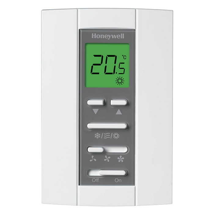 漢威 LCD顯示 比例式運算 室內溫控 Honeywell T6812 Digital Fan-Coil Thermostat – 維一企業有限公司
