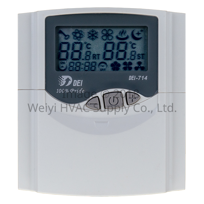 得意 DEI-714 FCU單機溫控 Digital Room Thermostat – 維一企業有限公司